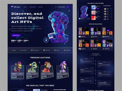 super nft marketplace website ui ux design by md ridoy ahmed tamim on