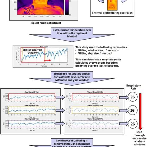Sample Workflow Of Respiratory Rate Estimation Using Thermography Download Scientific Diagram