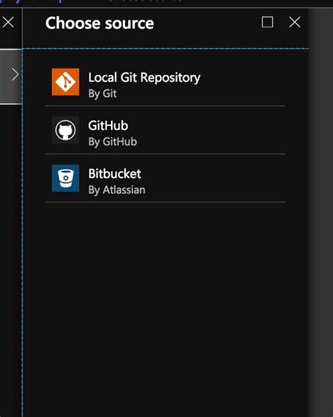 Azure Deployment Option Source Not Showing Vsts Stack Overflow