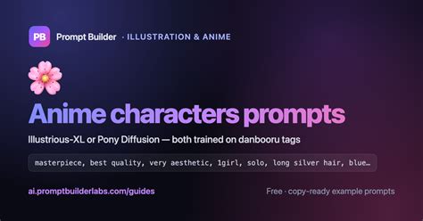 Ai Anime Character Prompts — Booru Tag Guide Prompt Builder