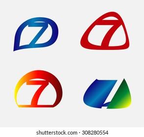 Number Seven 7 Logo Icon Template Stock Vector Royalty Free 308280554