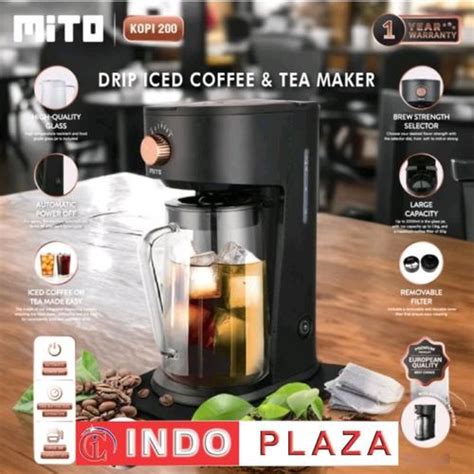 Promo Mito Drip Ice And Tea Maker Mito Kopi 200 Mesin Kopi Teh 2 Liter Mito Kopi 200 Black