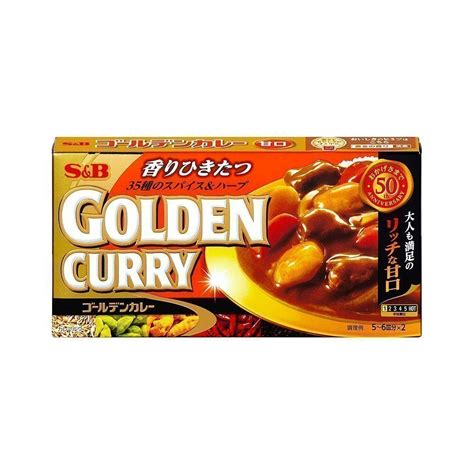 S&B Japanese Golden Curry Sweet 198g 11 Servings - Made in Japan ...