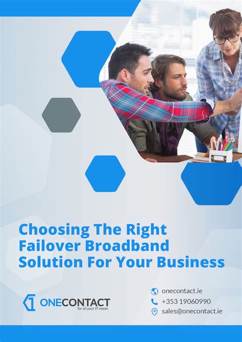 EBook Choosing The Right Failover Broadband Solution For Your Business One Contact