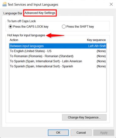How To Change The Keyboard Language Shortcut In Windows 10