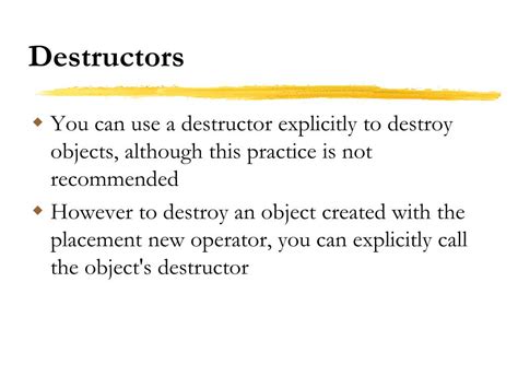 Ppt Constructors Destructors And Memory Management Powerpoint Presentation Id2973561