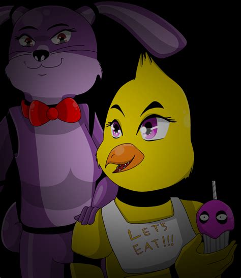 Fnaf Bonnie And Chica By Charliethemew012 On Deviantart