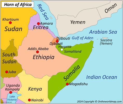 Map Of The Horn Of Africa