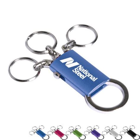 Aluminum 4 In 1 Detachable Key Ring Foremost Promotions