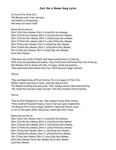 Romans Assembly Script Year 34 Small Class Teaching Resources