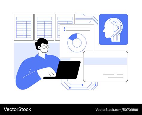 Ai Enhanced Expense Management Abstract Concept Vector Image