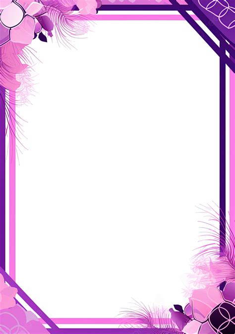 Purple Modern Creative Page Border Background Wallpaper Image For Free Download Pngtree
