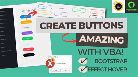 Create Stylish Buttons And Transform Your Spreadsheets In Minutes With Vba Youtube