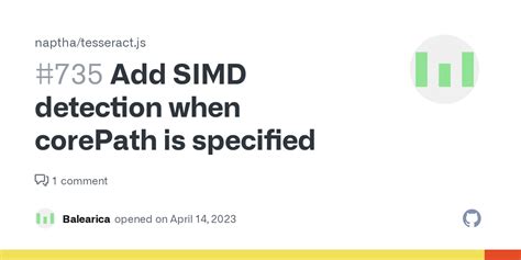 add simd detection when corepath is specified · issue 735 · naptha tesseract js · github