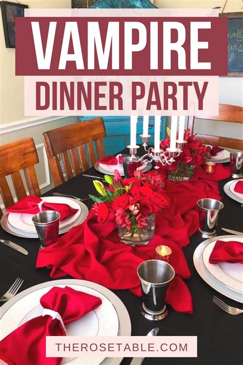 Vampire Dinner Vampire Party Dinner Themes Vampire