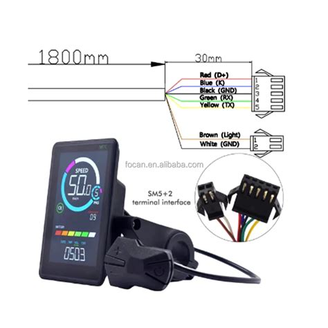 M7c 2 E Bike Lcd Display Meter 24v 60v Waterproof Sm Plug