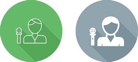 Female Anchor Vector Icon Vector Art At Vecteezy