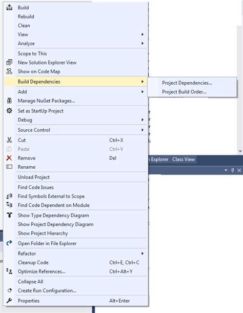 C Visual Studio 2012 Not Building Dependent Projects Stack Overflow