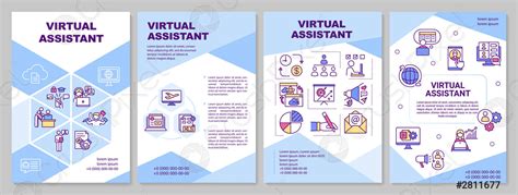 Virtual Assistant Brochure Template Stock Vector 2811677 Crushpixel