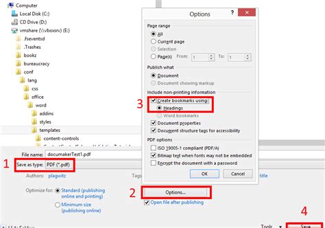How To Fix MS Word Not Creating PDF Bookmarks For Your Headings Thomas Work Space