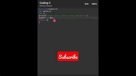 Ascii Value Program Program To Find The Ascii Value Of Any Character