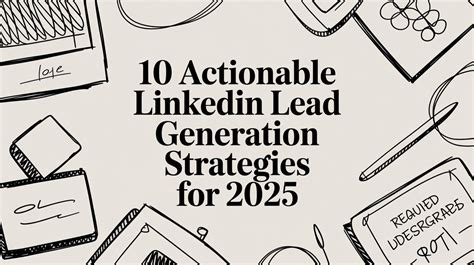 10 Actionable Linkedin Lead Generation Strategies For 2025