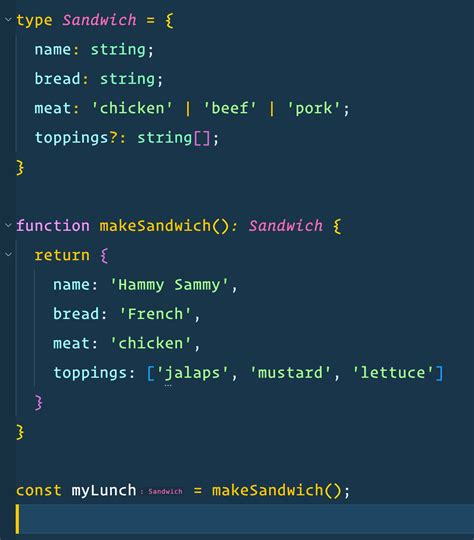 tasty typescript