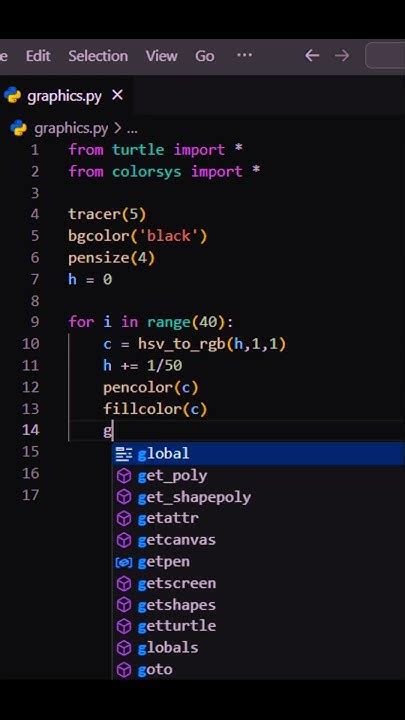 Amazing Graphics Animation Python Turtle Shorts Python Youtube