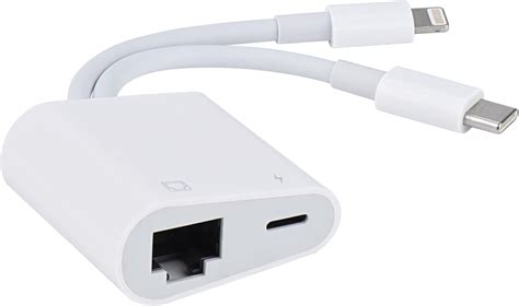 Apple Mfi Certified Lightning To Ethernet Adapter 2 In 1 Rj45 Ethernet Lan Network