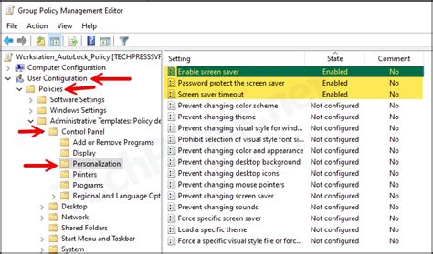 Lock Computer Screen After Inactivity Using GPO