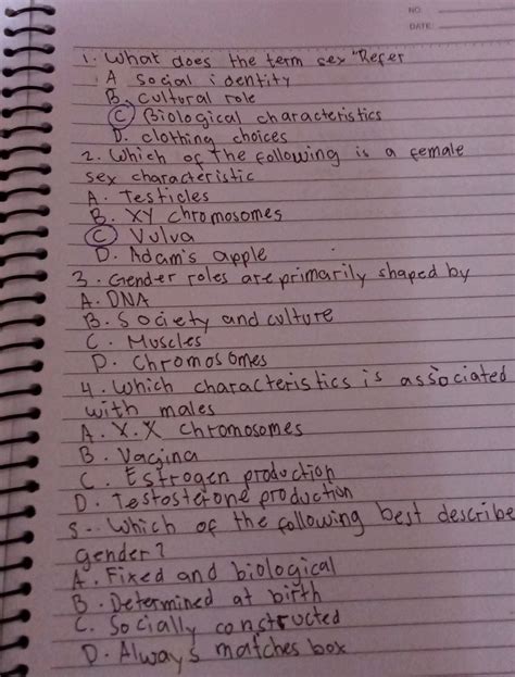 1 What Does The Term Sex Refer A Social Studyx