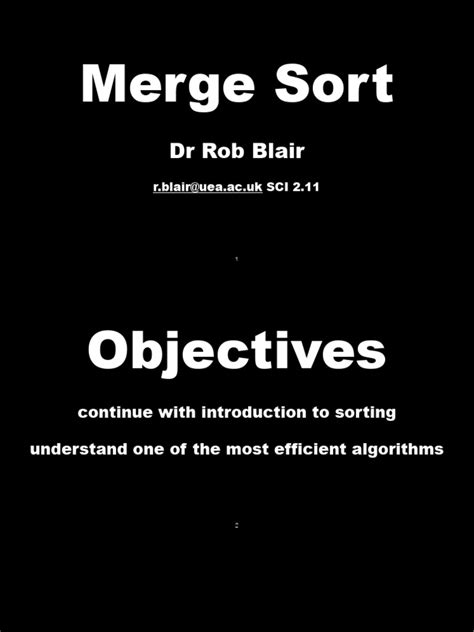 5 Mergesortlecture Pdf Computing Physics