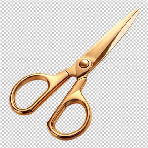 Golden Scissors Premium Ai Generated Psd
