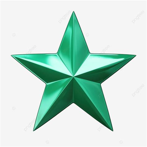 Estrella Verde 3d Png Estrella 3d Estrella Verde Png Imagen Para