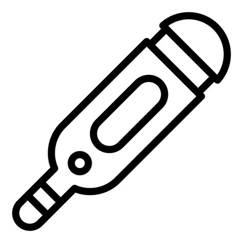 Premium Vector Electric Thermometer Icon Outline Electric Thermometer
