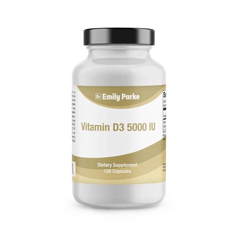 Vitamin D3 5000 Iu 120ct Dr Emily Parke