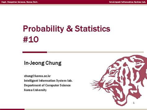 Dept Computer Science Korea Univ Intelligent Information System