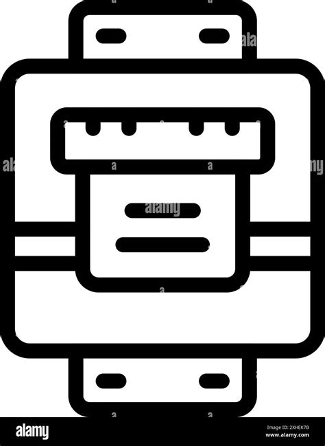 Line Icon Of An Electric Meter Measuring Electricity Usage Stock Vector Image And Art Alamy