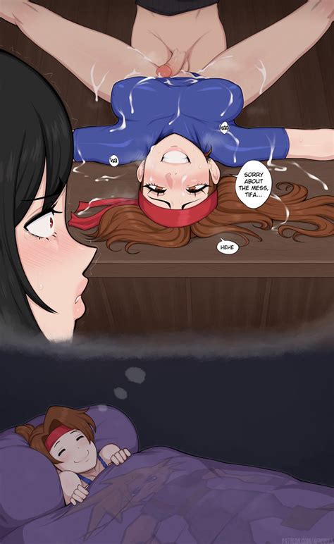 Tifa Lockhart Cloud Strife And Jessie Rasberry Final Fantasy And 2 More Drawn By Afrobull