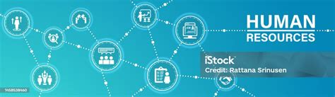 인적 자원 또는 Hr 및 채용 벡터 삽화 인사 고용과 관련된 아이콘이 있는 개념 경영자에 대한 스톡 벡터 아트 및 기타 이미지