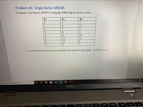 Answered Problem 1 Single Factor Anova Compute Bartleby