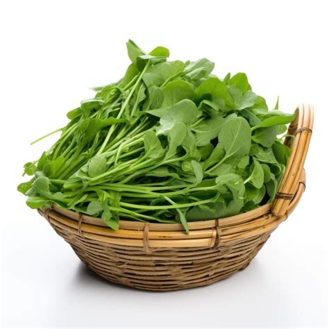 Premium Photo Fresh Spinach Leaf On White Background