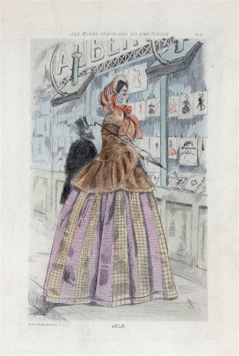 1858 Womens Fashion In Nineteenth Century Paris Artvee