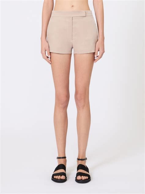 Linen Canvas Shorts Camel Max Mara