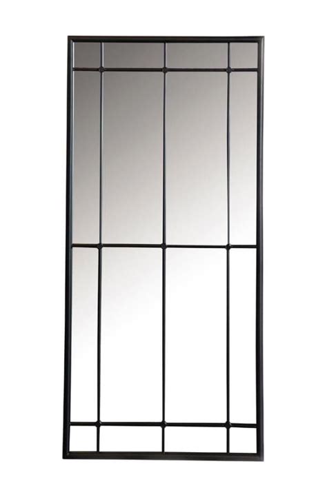 Rectangular Window Pane Wall Mirror Black Rectangular Window Pane Wall