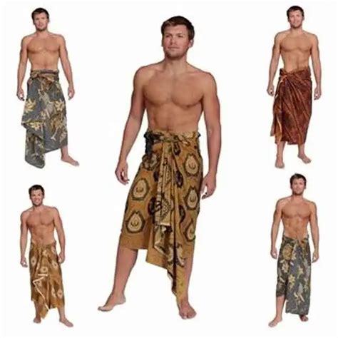 Fashionable Samoan Lavalava Sarong For Men Custom Long Printed Beach