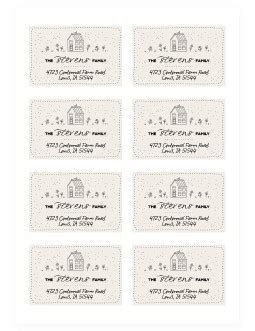 Free Address Label With Geometric Shapes Template In Google Docs