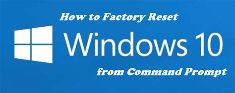 Refresh Reset Windows 10 From Command Prompt 2 Ways Here