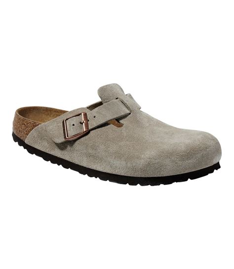 Womens Birkenstock Boston Clogs Suede Soft Footbed