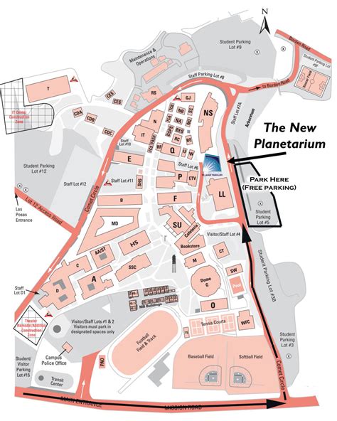 Maps And Parking Palomar College Planetarium